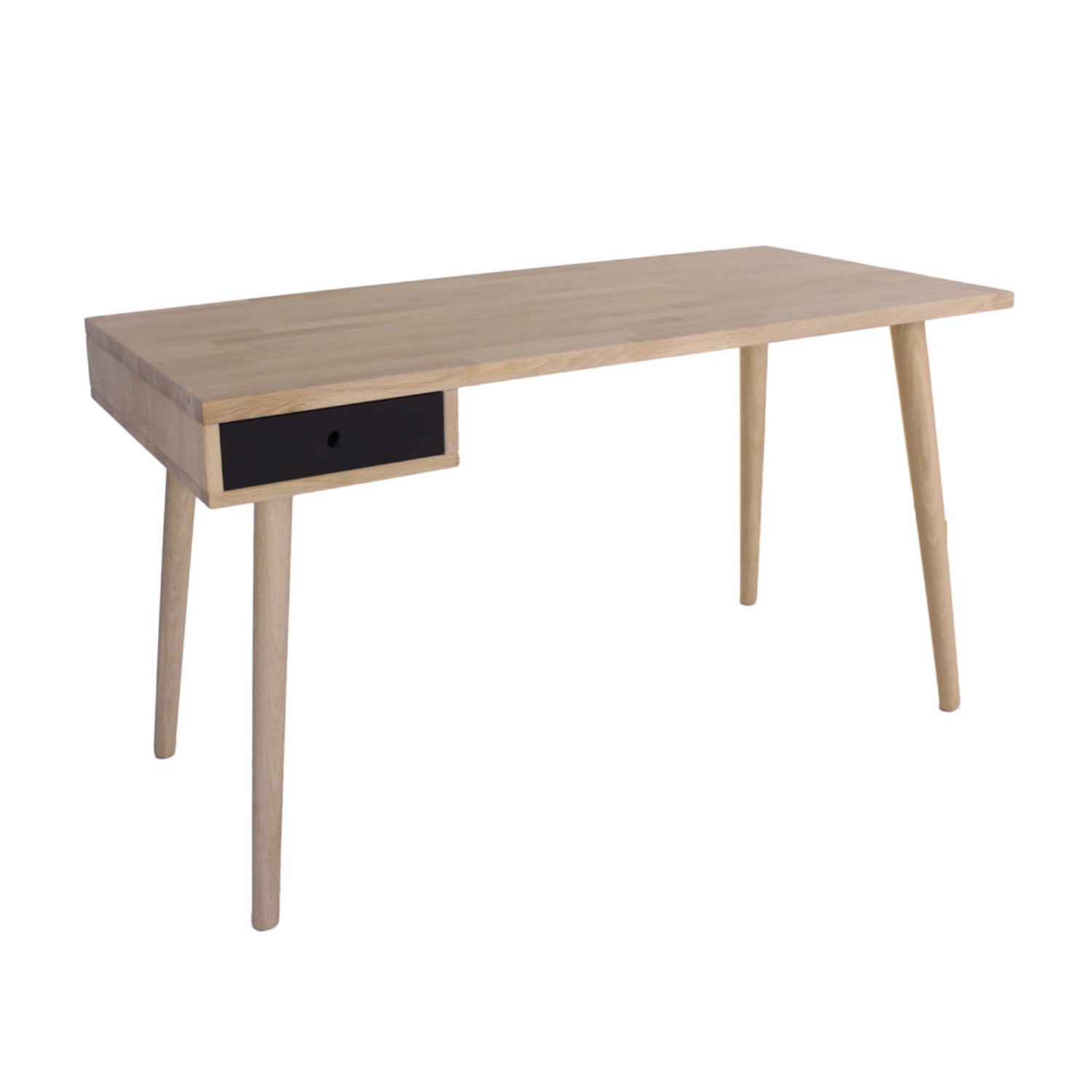 Denver - Skrivebord med 1 skuffe, eg - Skriveborde - 3-Nordic